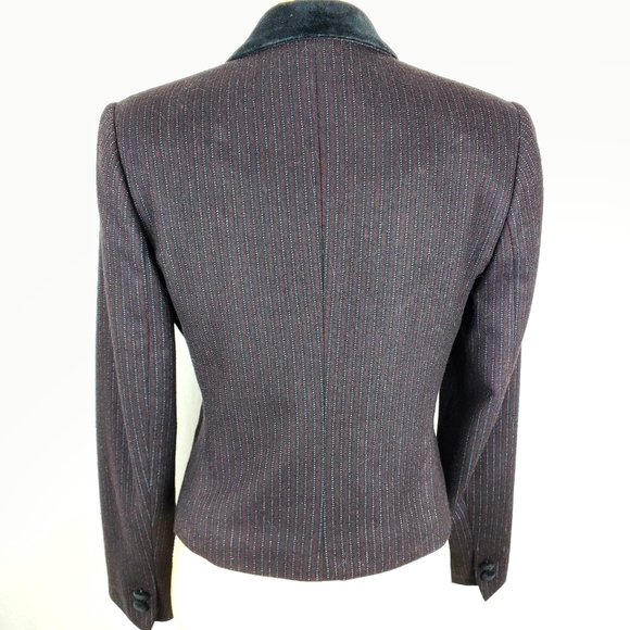 Cassidy | Jackets & Coats | Gothic Academia Vintage Black Velvet Collar ...